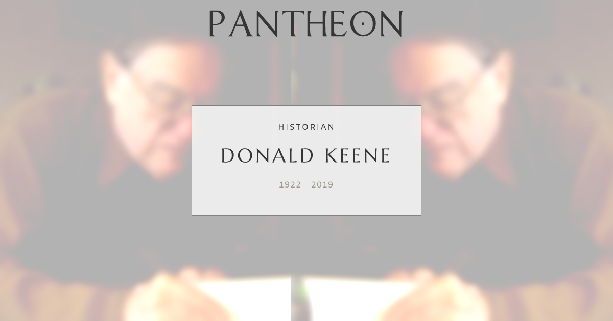 Donald Keene Biography | Pantheon
