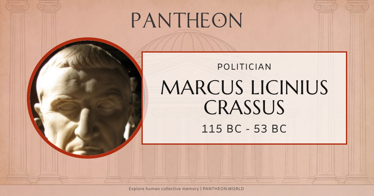 Marcus Licinius Crassus Biography | Pantheon