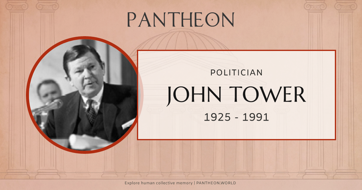 John Tower Biography | Pantheon