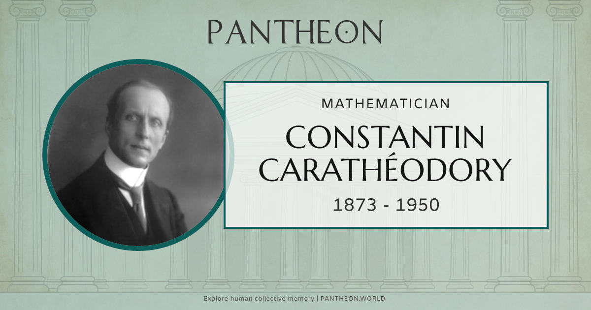 Constantin Carathéodory Biography | Pantheon
