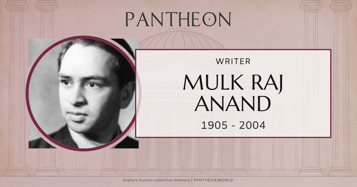 Mulk Raj Anand Biography | Pantheon