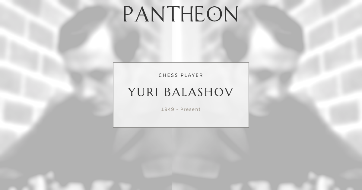 Yuri Balashov Biography | Pantheon