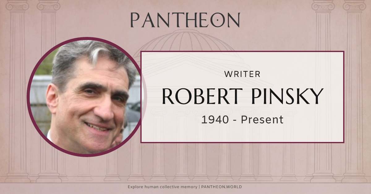 Robert Pinsky Biography | Pantheon