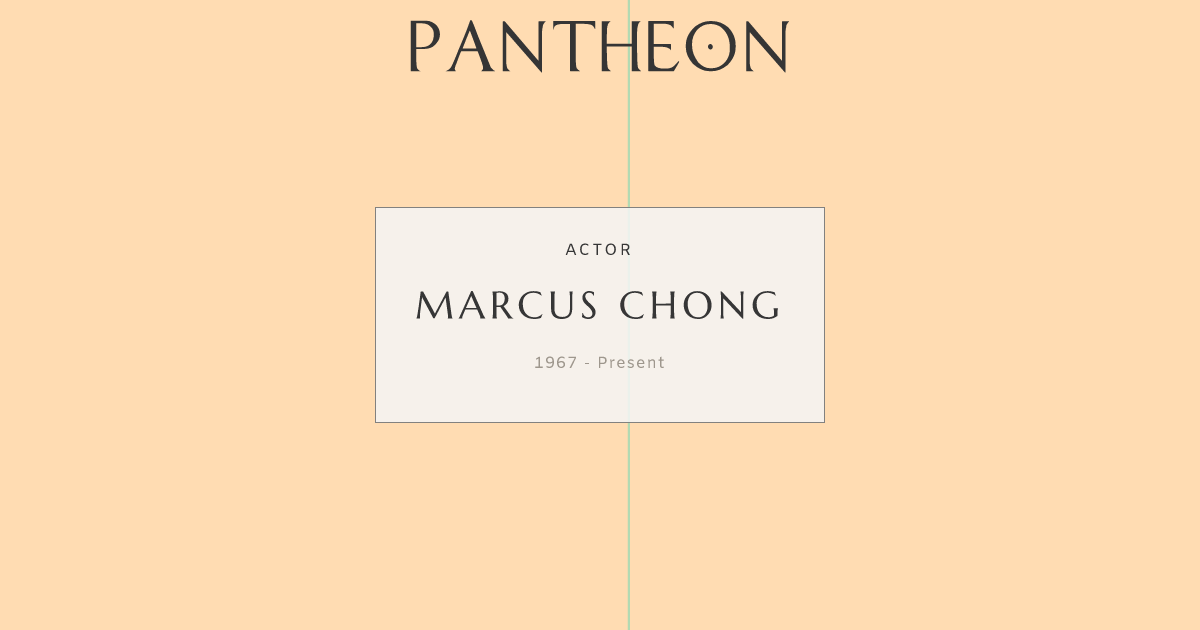 Marcus Chong Biography | Pantheon