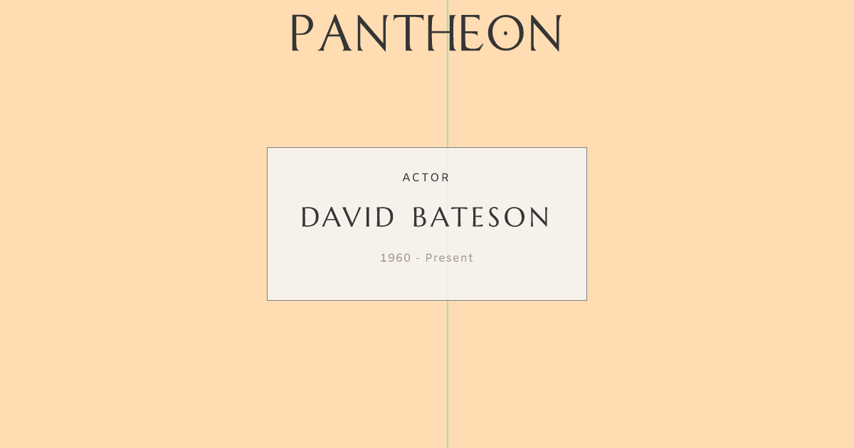 David Bateson Biography | Pantheon