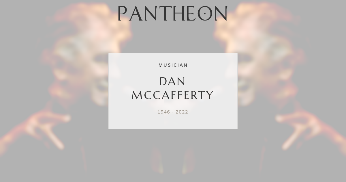 Dan McCafferty Biography | Pantheon
