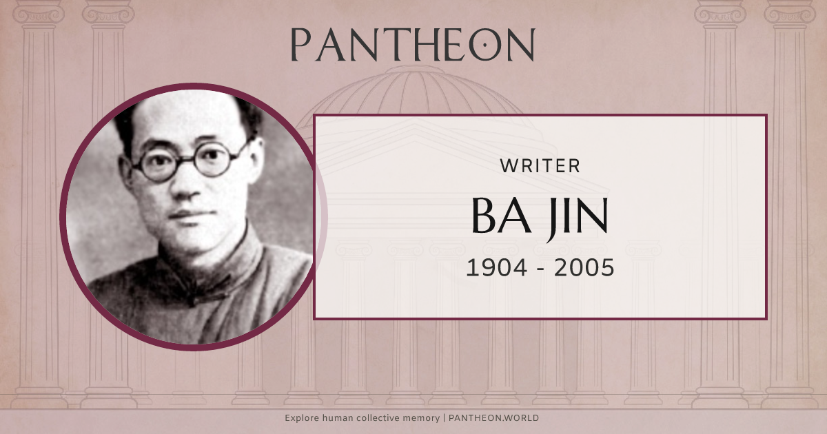 Ba Jin Biography | Pantheon