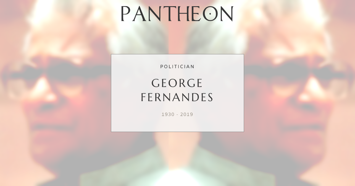 George Fernandes Biography | Pantheon