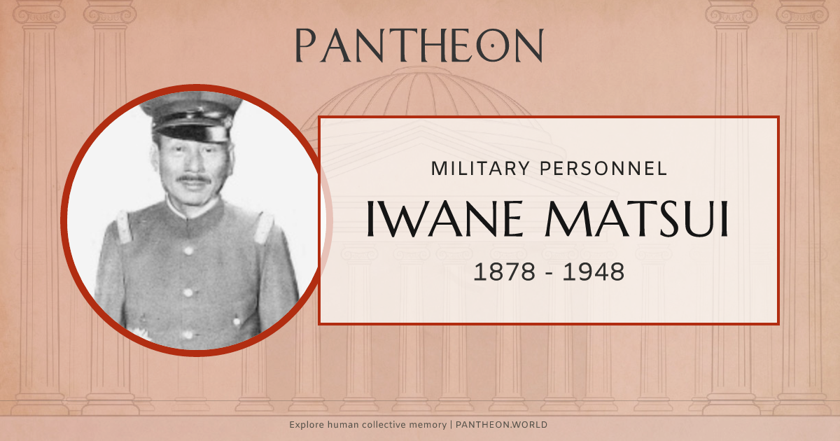 Iwane Matsui Biography | Pantheon