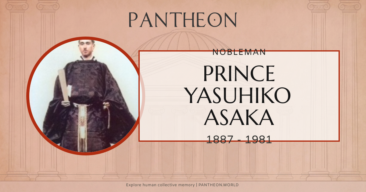 Prince Yasuhiko Asaka Biography | Pantheon