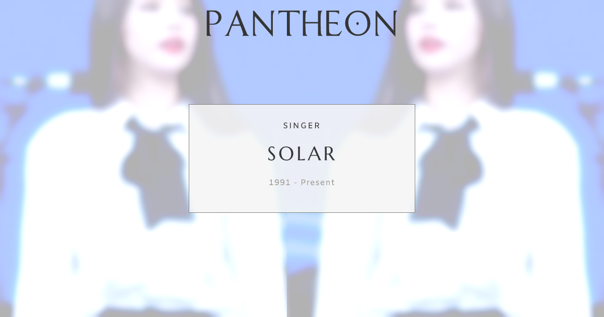 Solar Biography | Pantheon