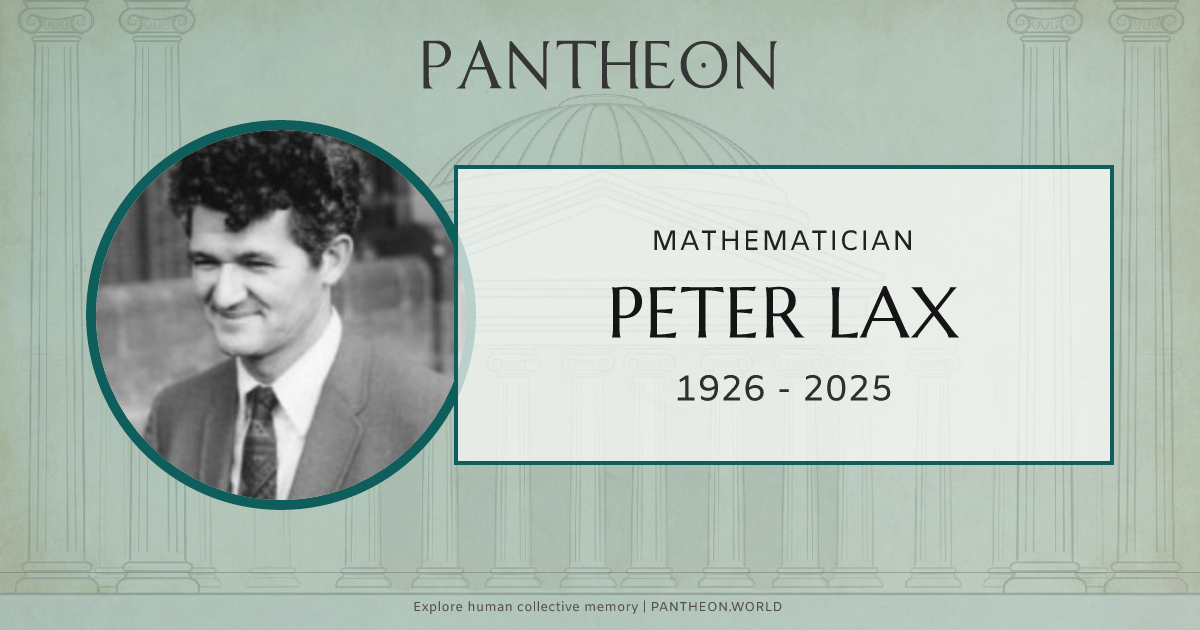 Peter Lax Biography | Pantheon