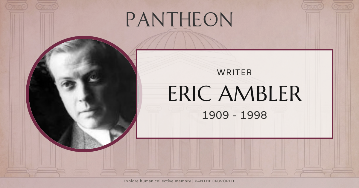 Eric Ambler Biography | Pantheon