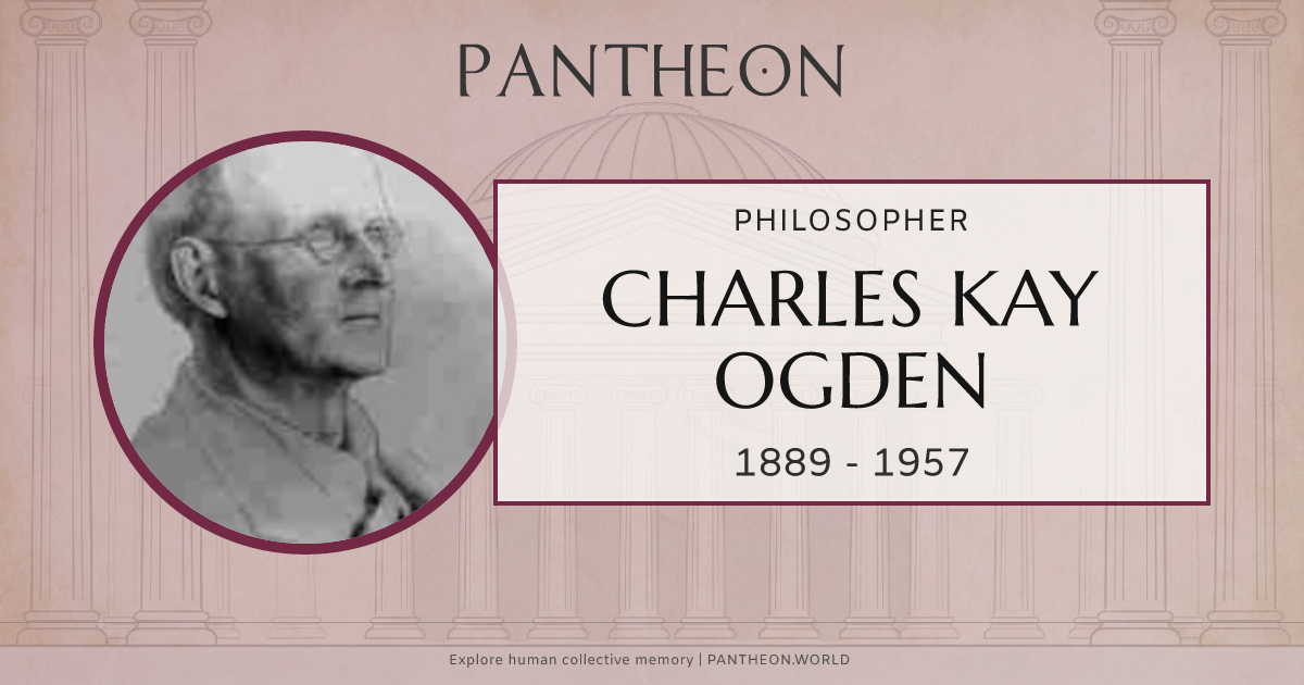 Charles Kay Ogden Biography | Pantheon
