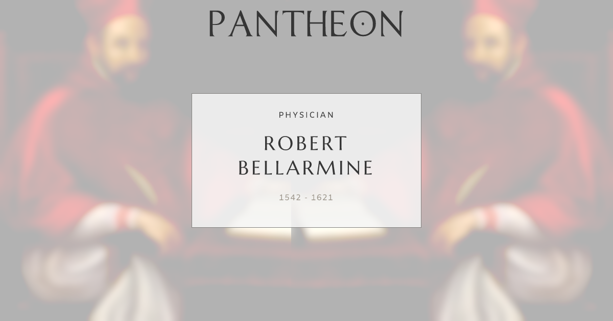 Robert Bellarmine Biography | Pantheon