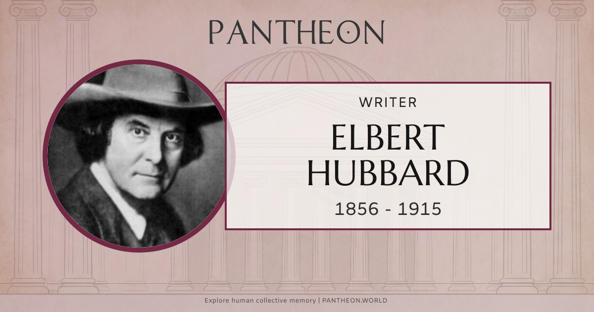 Elbert Hubbard Biography | Pantheon