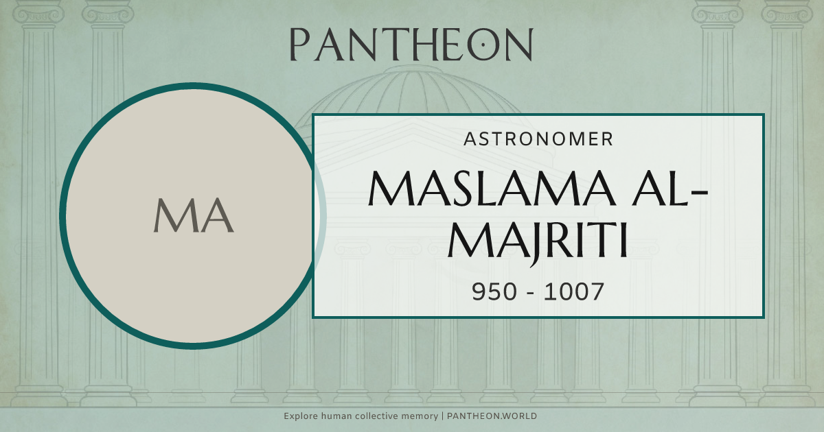 Maslama al-Majriti Biography | Pantheon