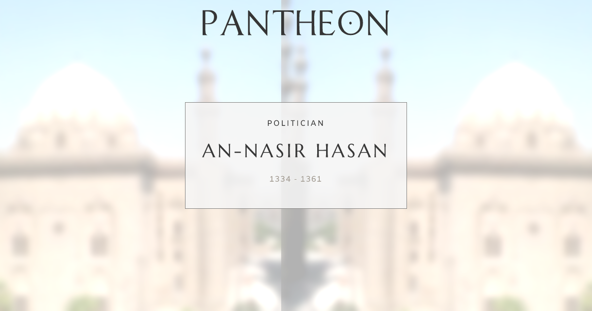 An-Nasir Hasan Biography | Pantheon