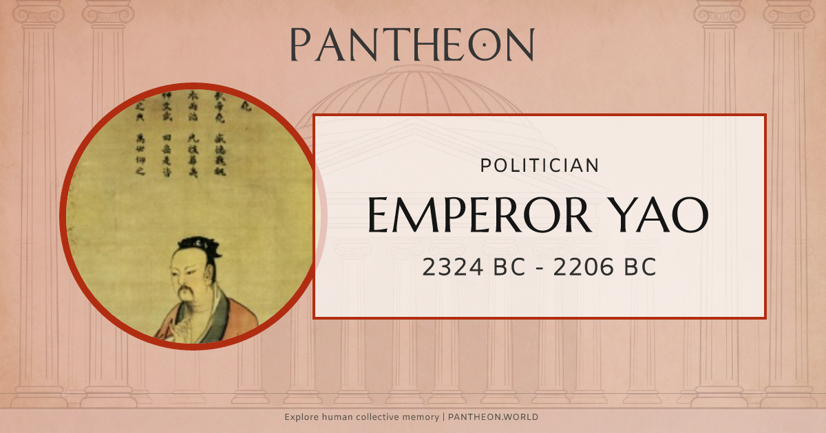 Emperor Yao Biography | Pantheon