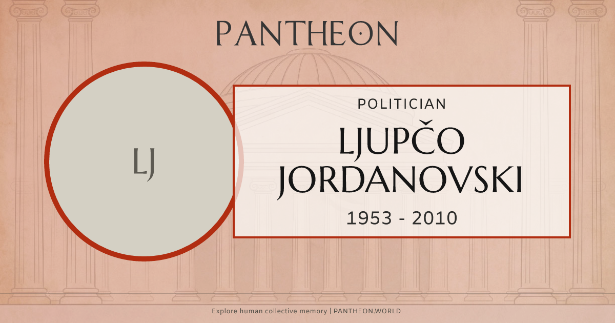 Ljupčo Jordanovski Biography | Pantheon