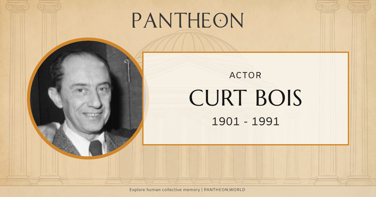Curt Bois Biography | Pantheon