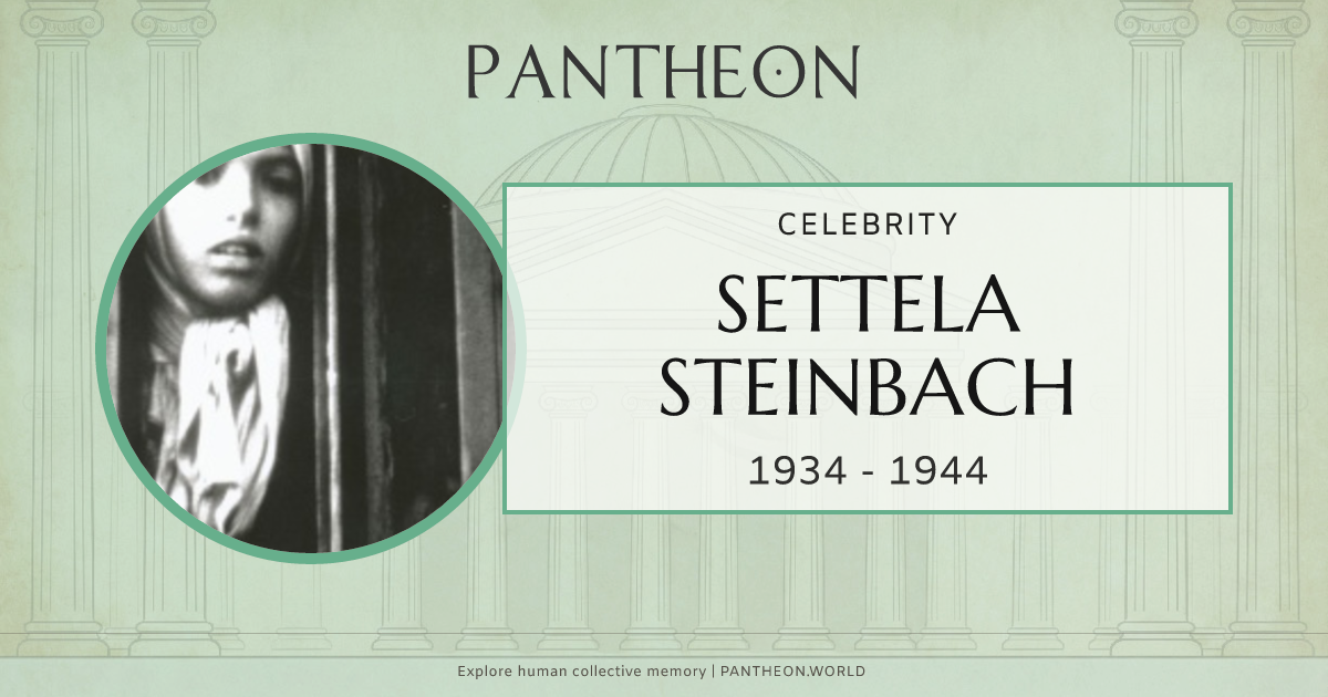 Settela Steinbach Biography | Pantheon