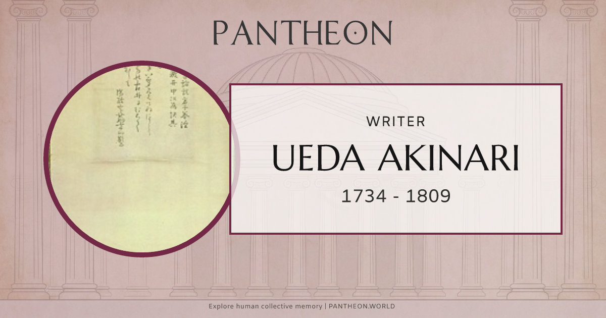 Ueda Akinari Biography | Pantheon