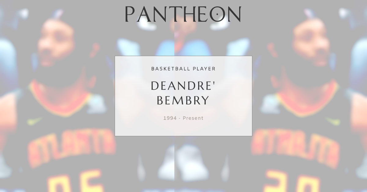 DeAndre' Bembry Biography | Pantheon