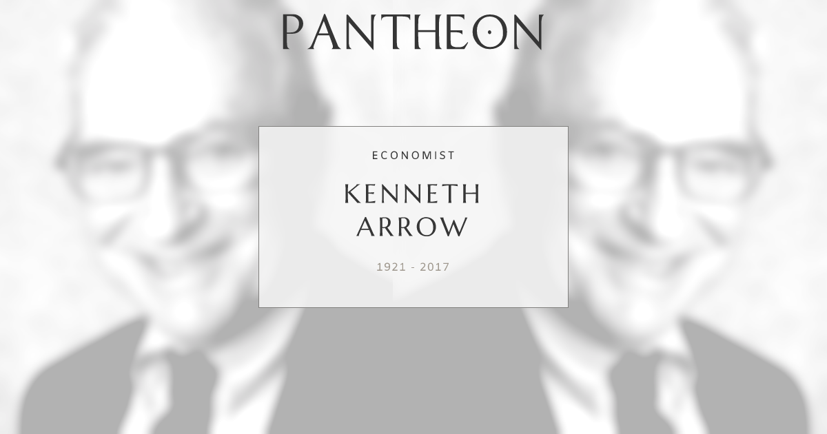 Kenneth Arrow Biography | Pantheon
