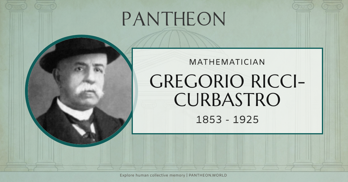 Gregorio Ricci-Curbastro Biography | Pantheon