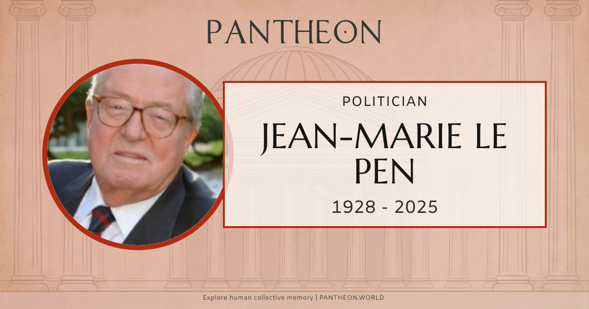 Jean-Marie Le Pen Biography | Pantheon