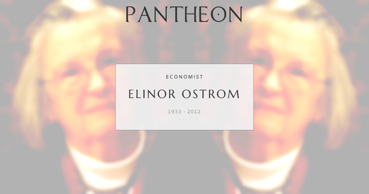 Elinor Ostrom Biography | Pantheon