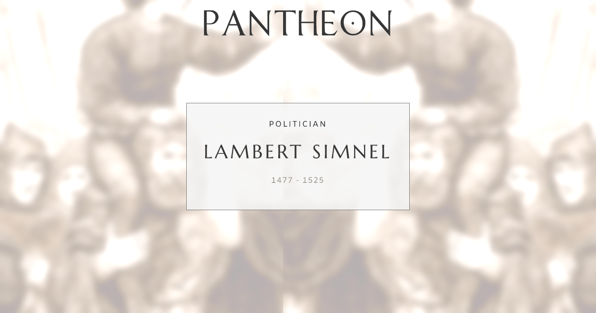 Lambert Simnel Biography | Pantheon