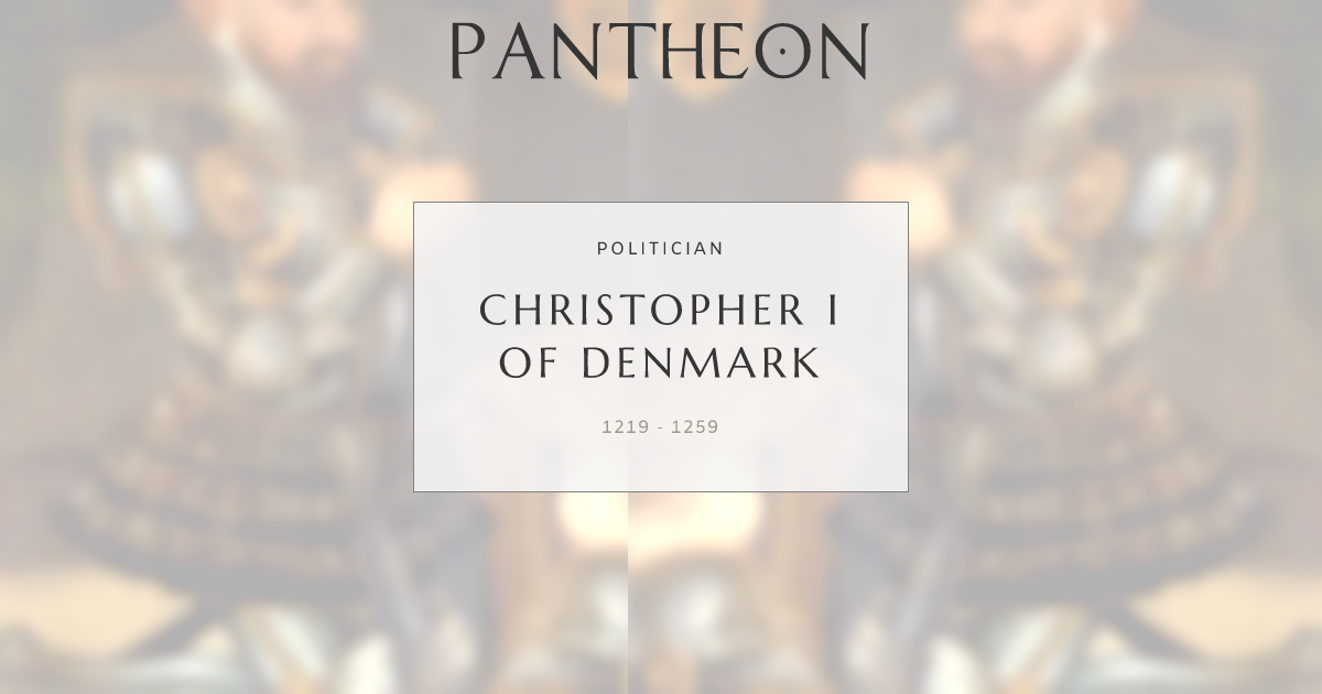 Christopher I of Denmark Biography | Pantheon