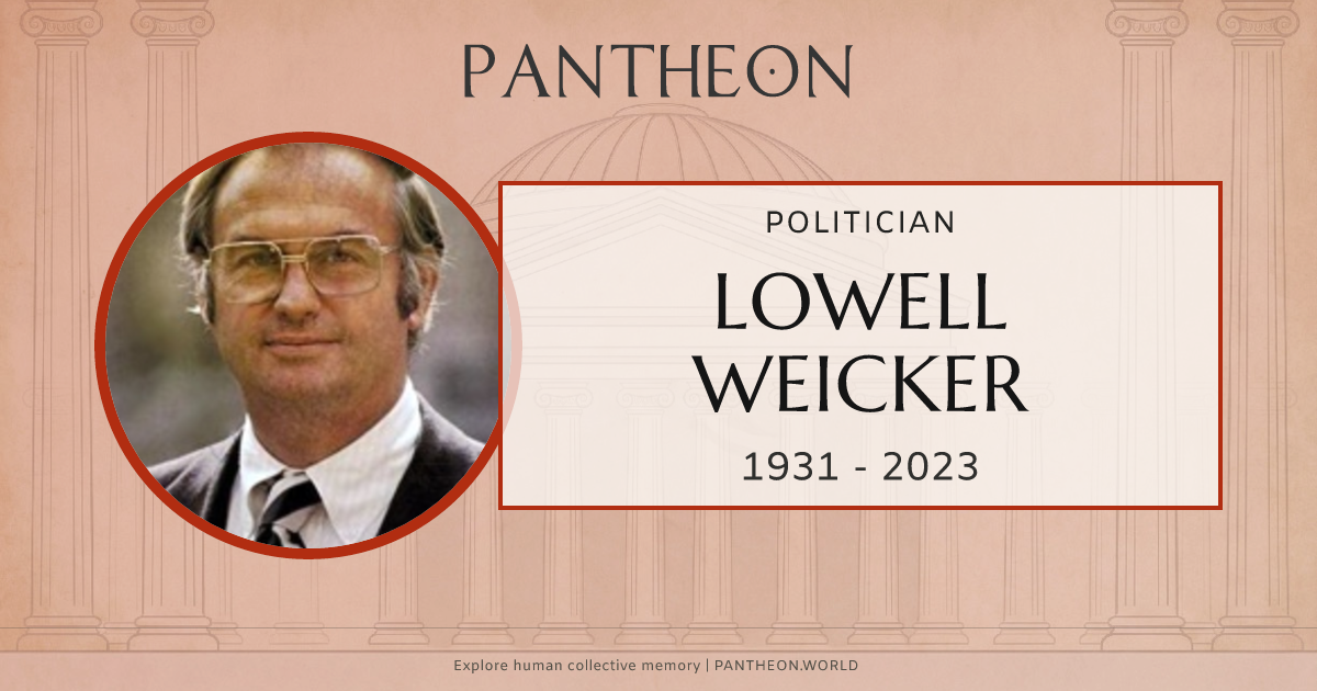 Lowell Weicker Biography | Pantheon
