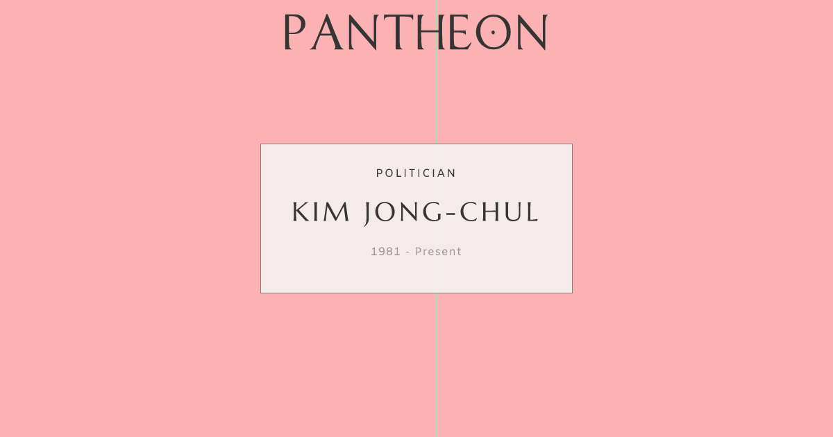 Kim Jong-chul Biography | Pantheon