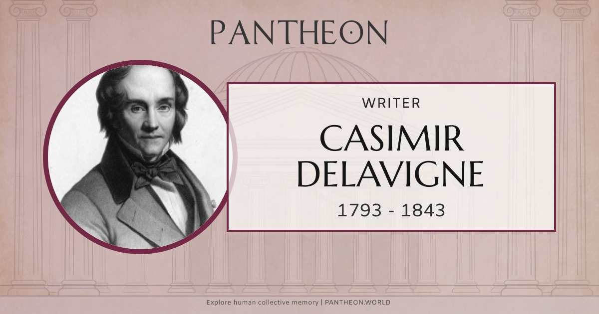 Casimir Delavigne Biography | Pantheon