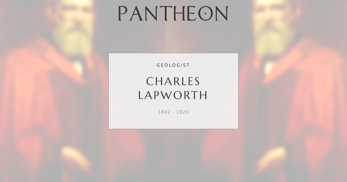 Charles Lapworth Biography | Pantheon