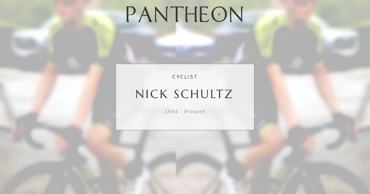 Nick Schultz Biography | Pantheon