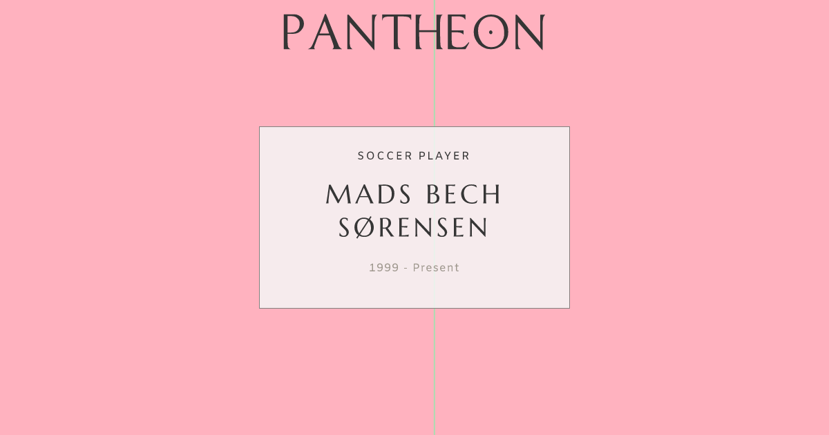 Mads Bech Sørensen Biography | Pantheon