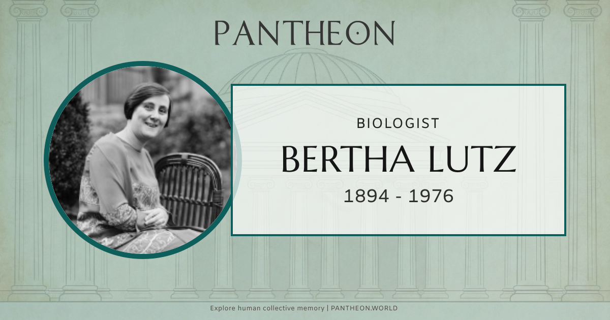 Bertha Lutz Biography | Pantheon