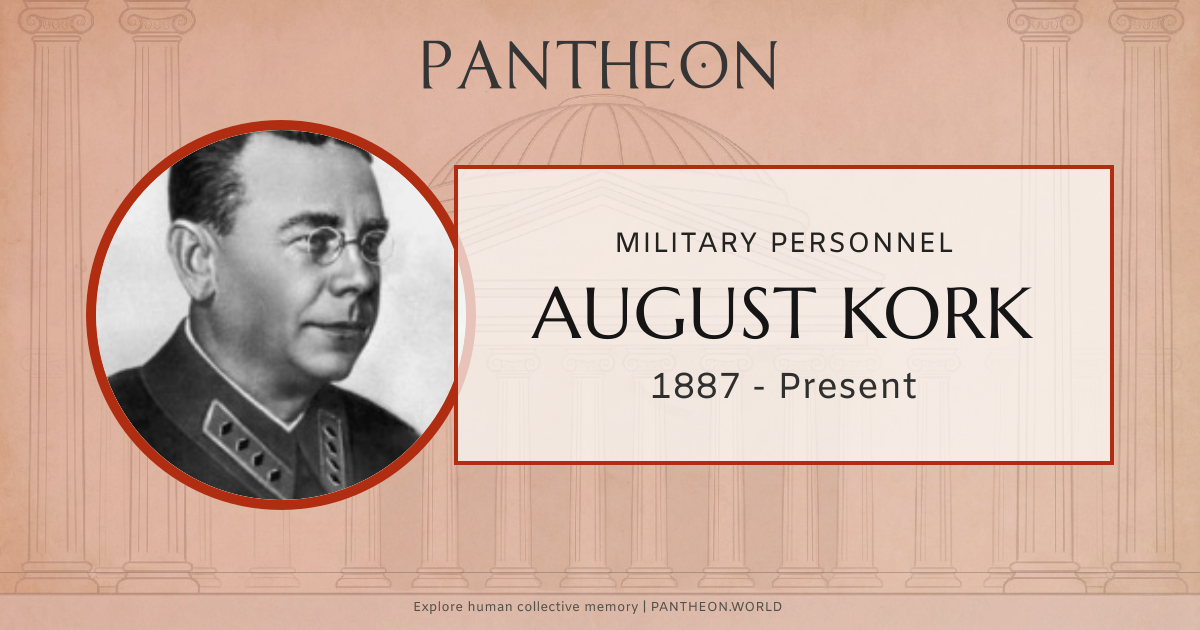 August Kork Biography | Pantheon