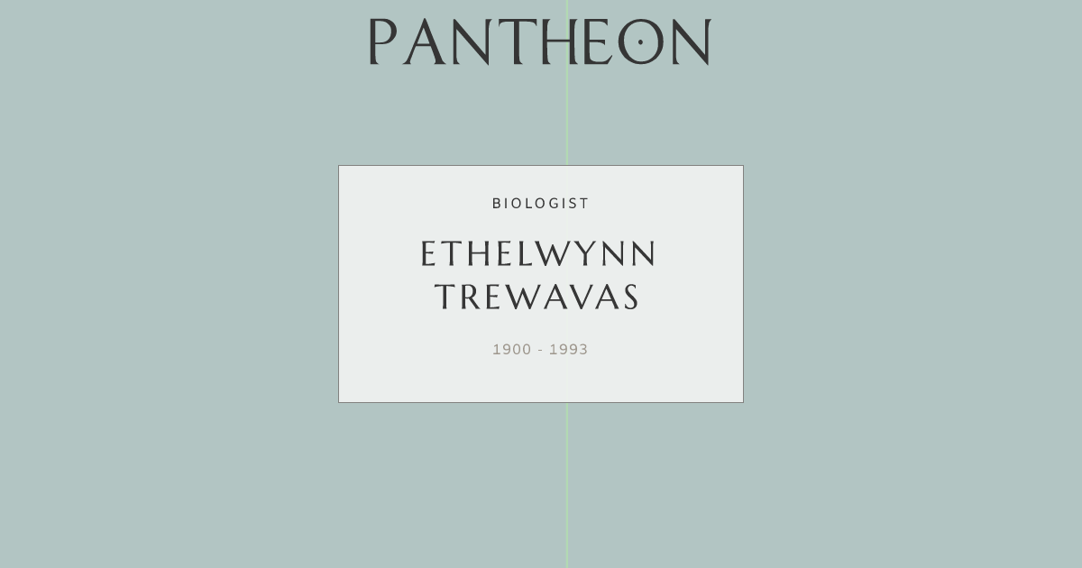 Ethelwynn Trewavas Biography | Pantheon