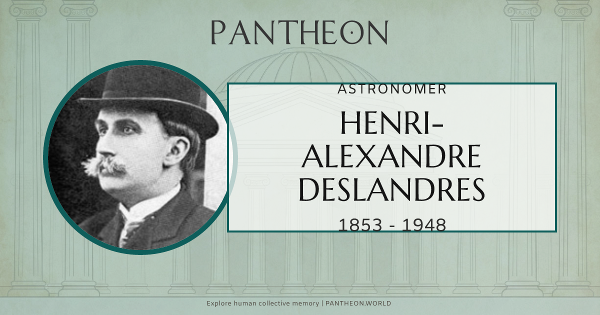 Henri-Alexandre Deslandres Biography | Pantheon