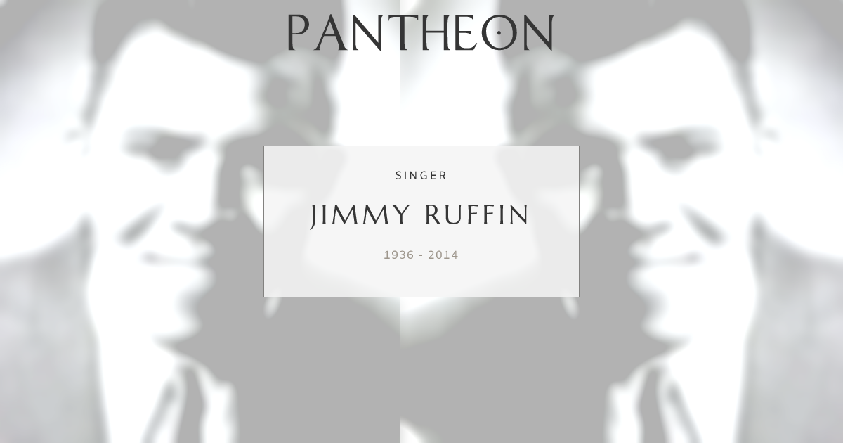 Jimmy Ruffin Biography | Pantheon