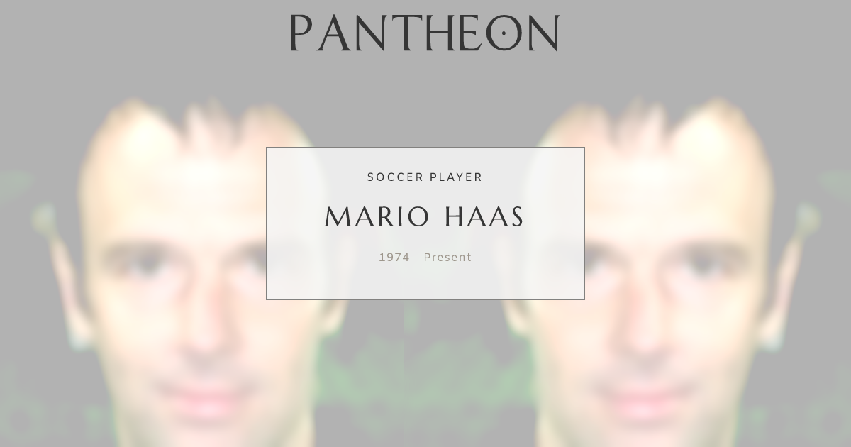 Mario Haas Biography | Pantheon
