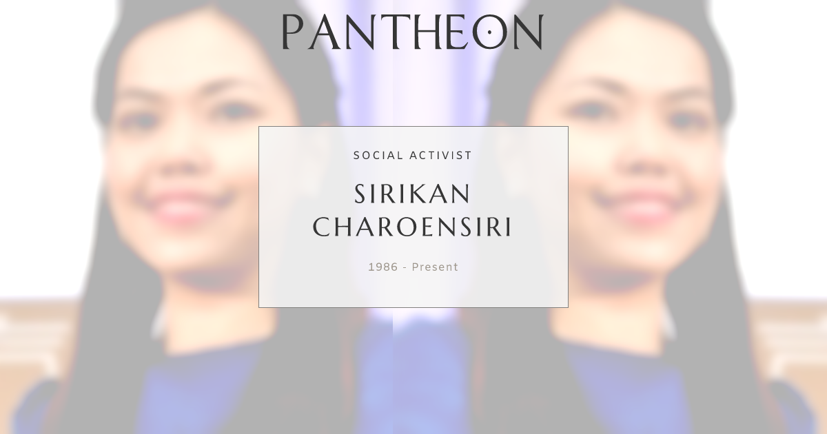 Sirikan Charoensiri Biography | Pantheon