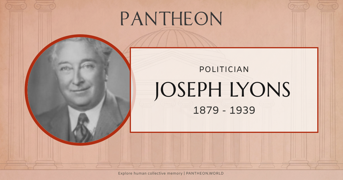 Joseph Lyons Biography | Pantheon