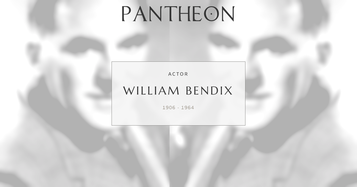 William Bendix Biography | Pantheon
