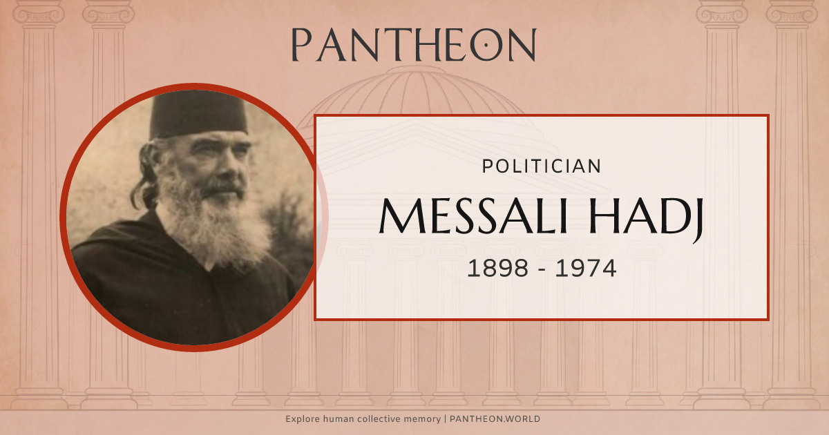 Messali Hadj Biography | Pantheon